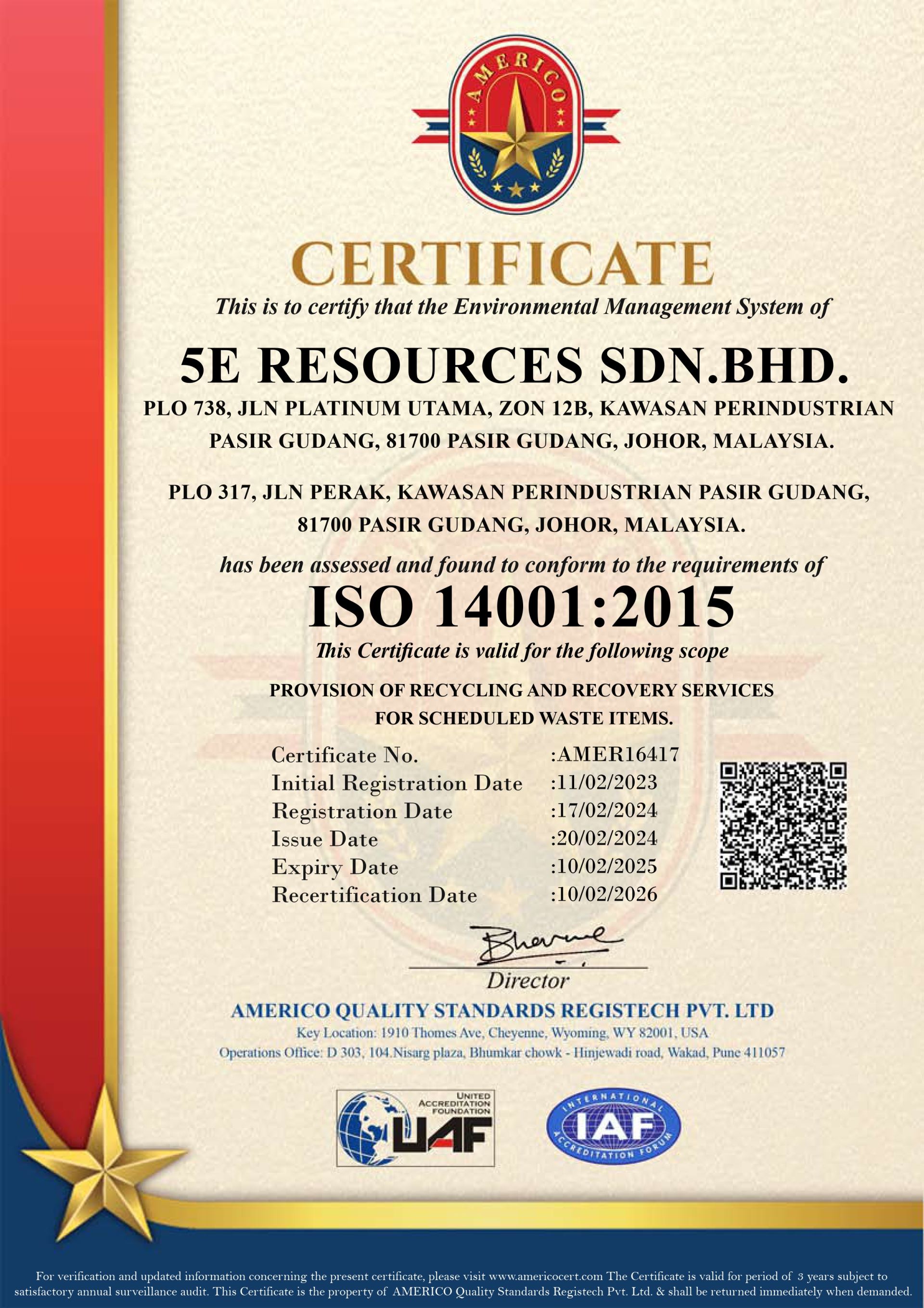5E Resources - Scheduled Waste Management Johor Bahru (JB), Malaysia ...